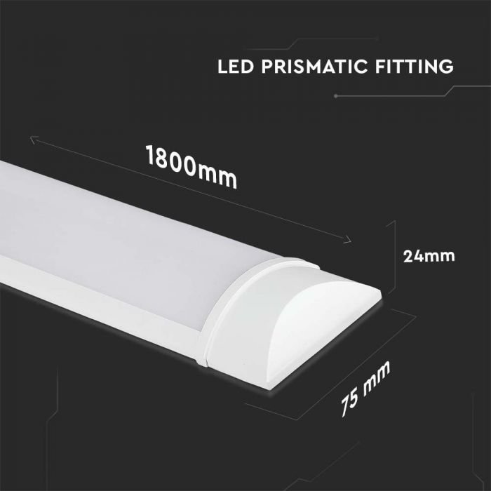 60W LED GRILL FITTING 180CM 6FT (SAMSUNG CHIP) Daylight 6500K - Lamp ...